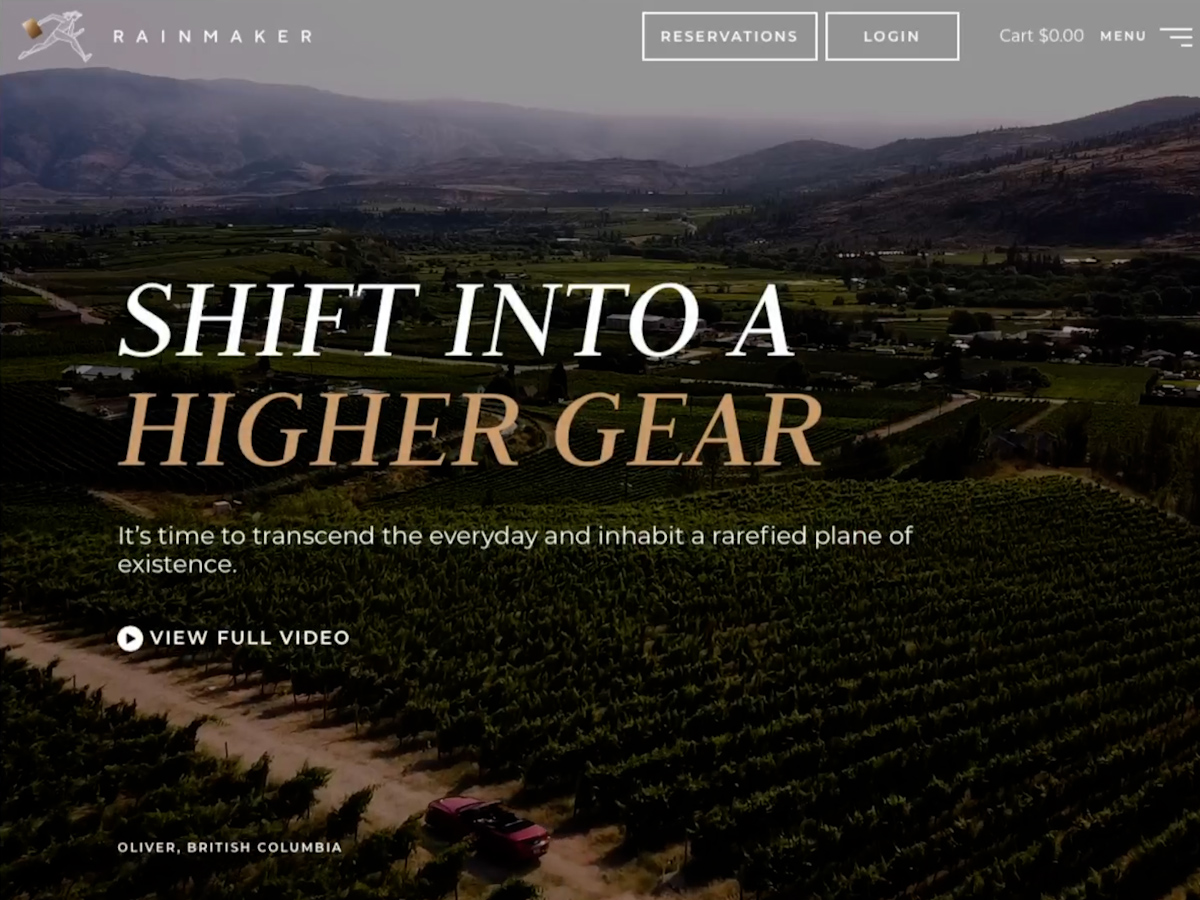 Leap XD | Web. Branding. Design. | Rainmaker Wines